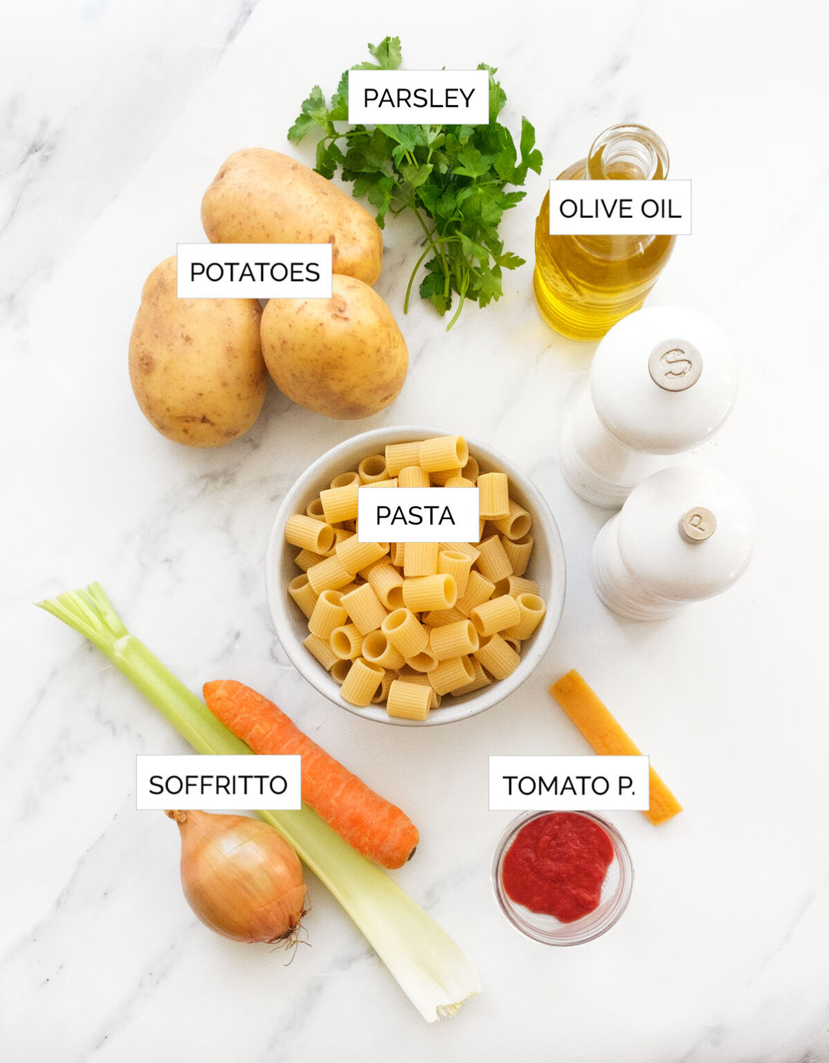 Potato Pasta (pasta e patate) - The clever meal