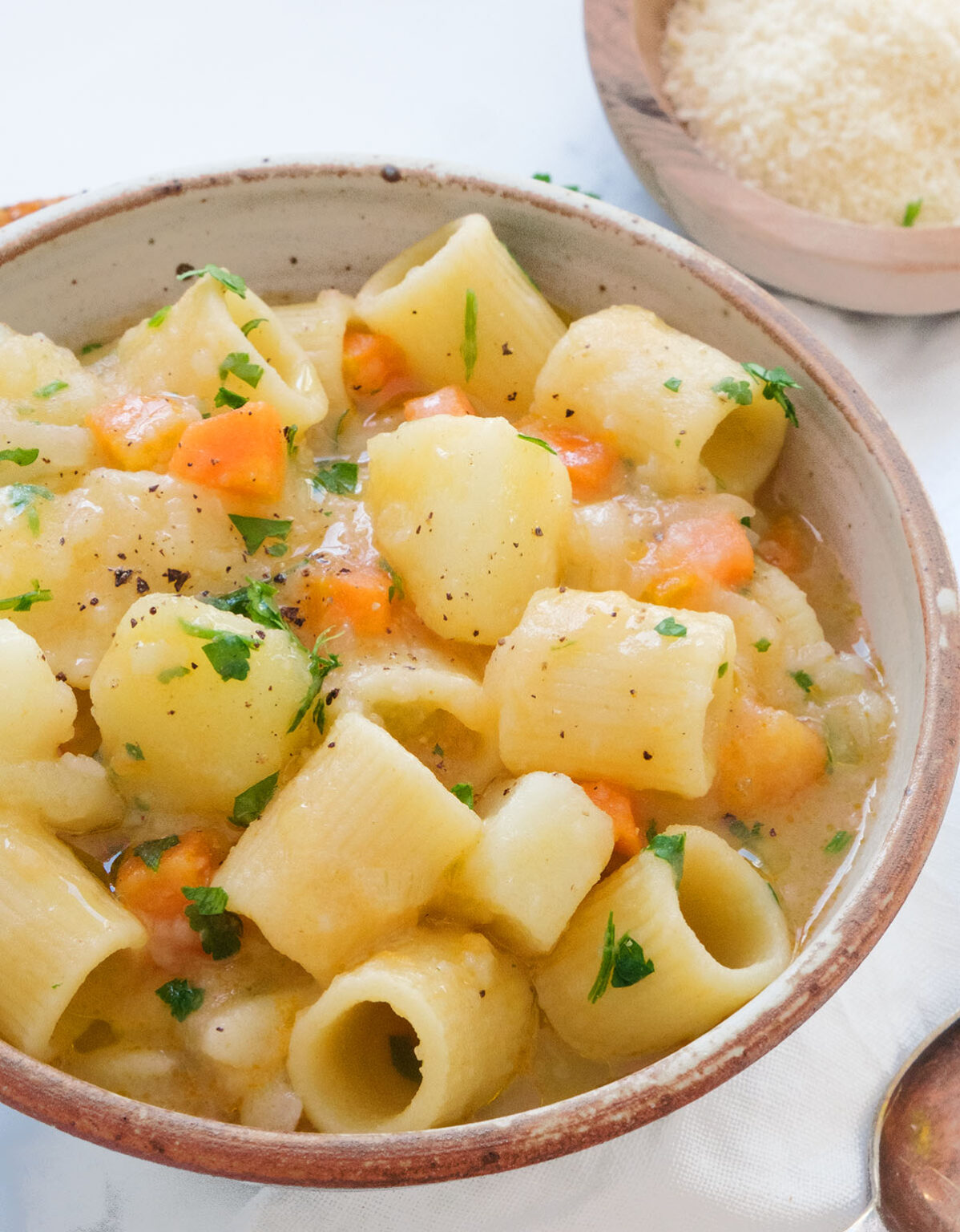Potato Pasta (pasta e patate) - The clever meal