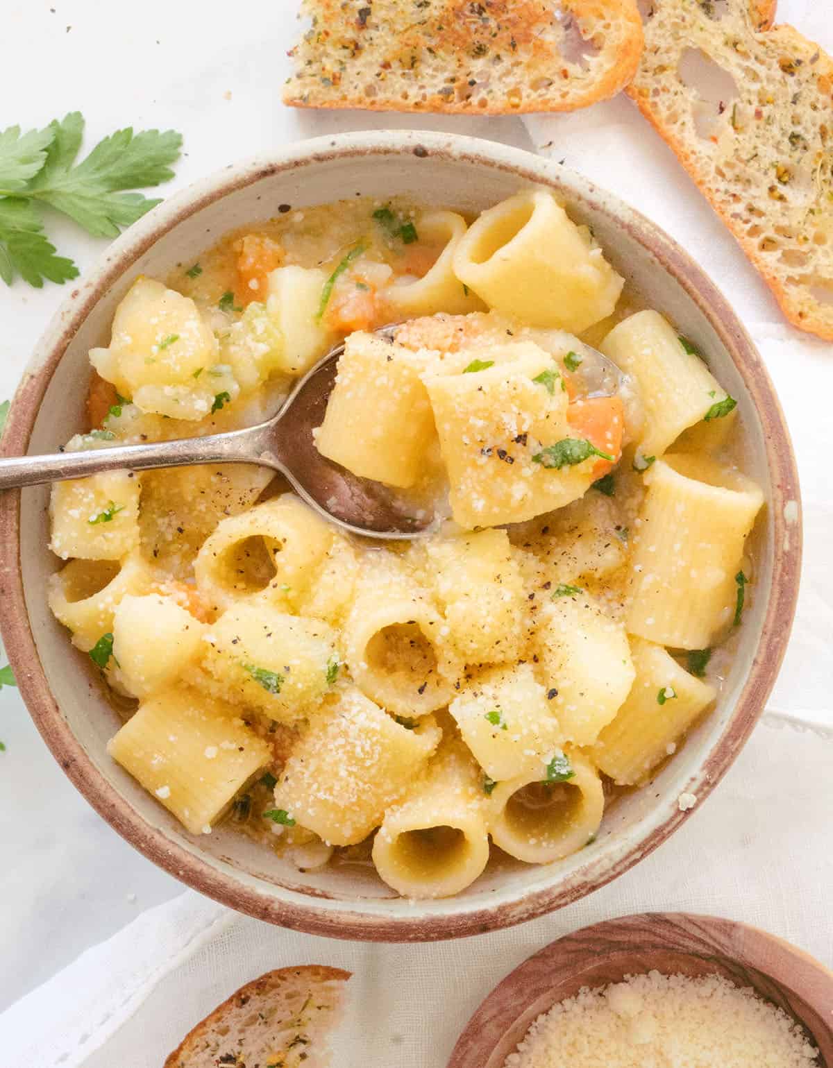 Potato Pasta (pasta e patate) - The clever meal