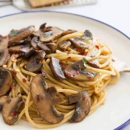 Quick Mushroom Spaghetti - The clever meal