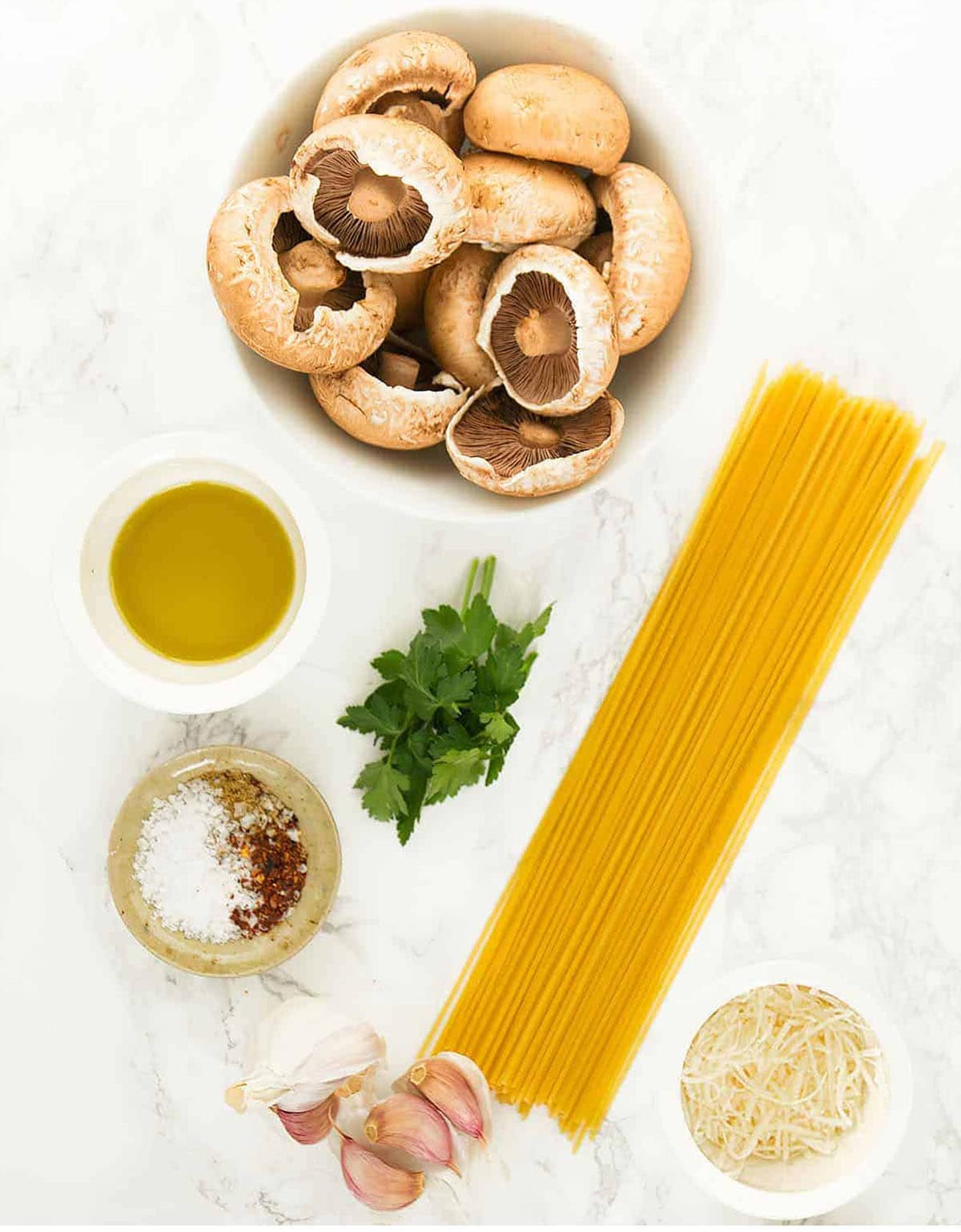 Quick Mushroom Spaghetti - The clever meal