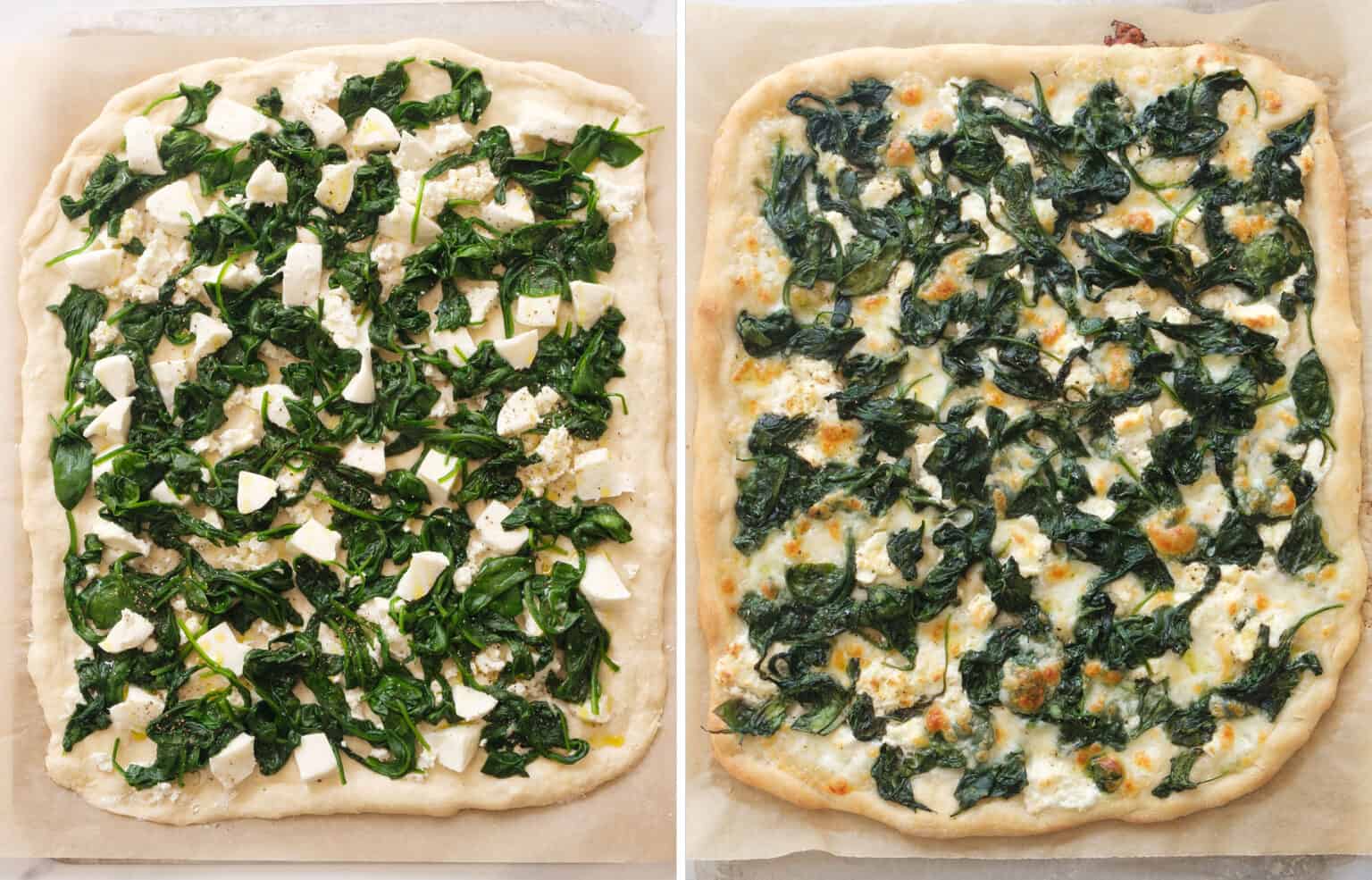 Spinach pizza, seriously good! - The clever meal