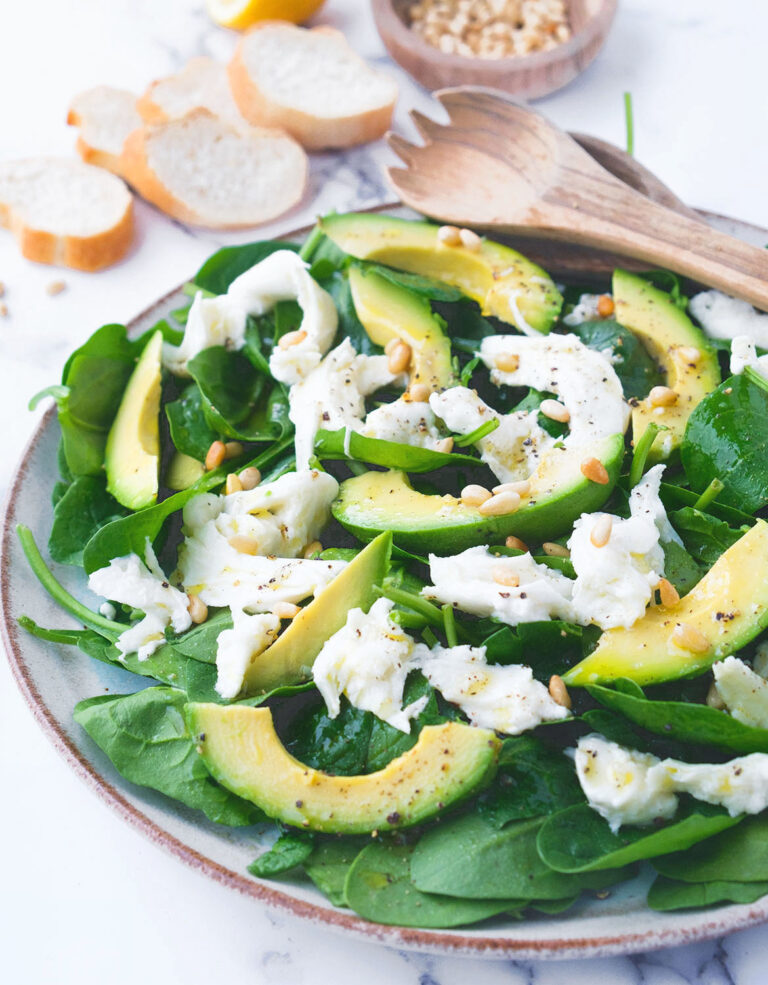 Spinach Avocado Salad - The clever meal