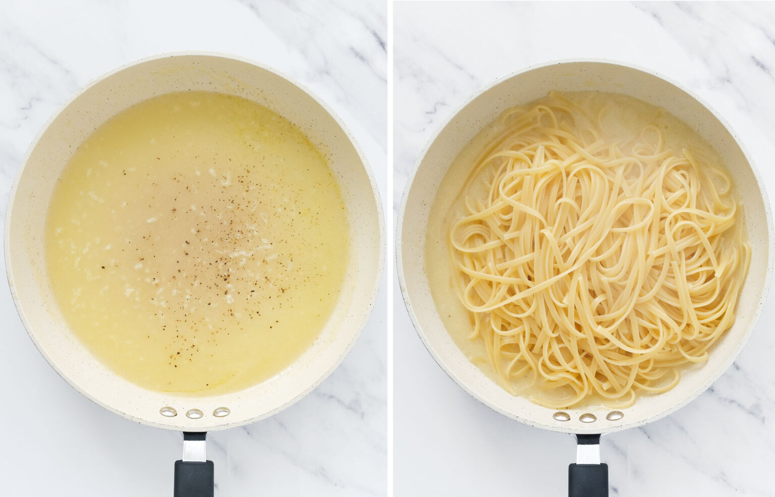 Pasta in White Wine Sauce - The clever meal
