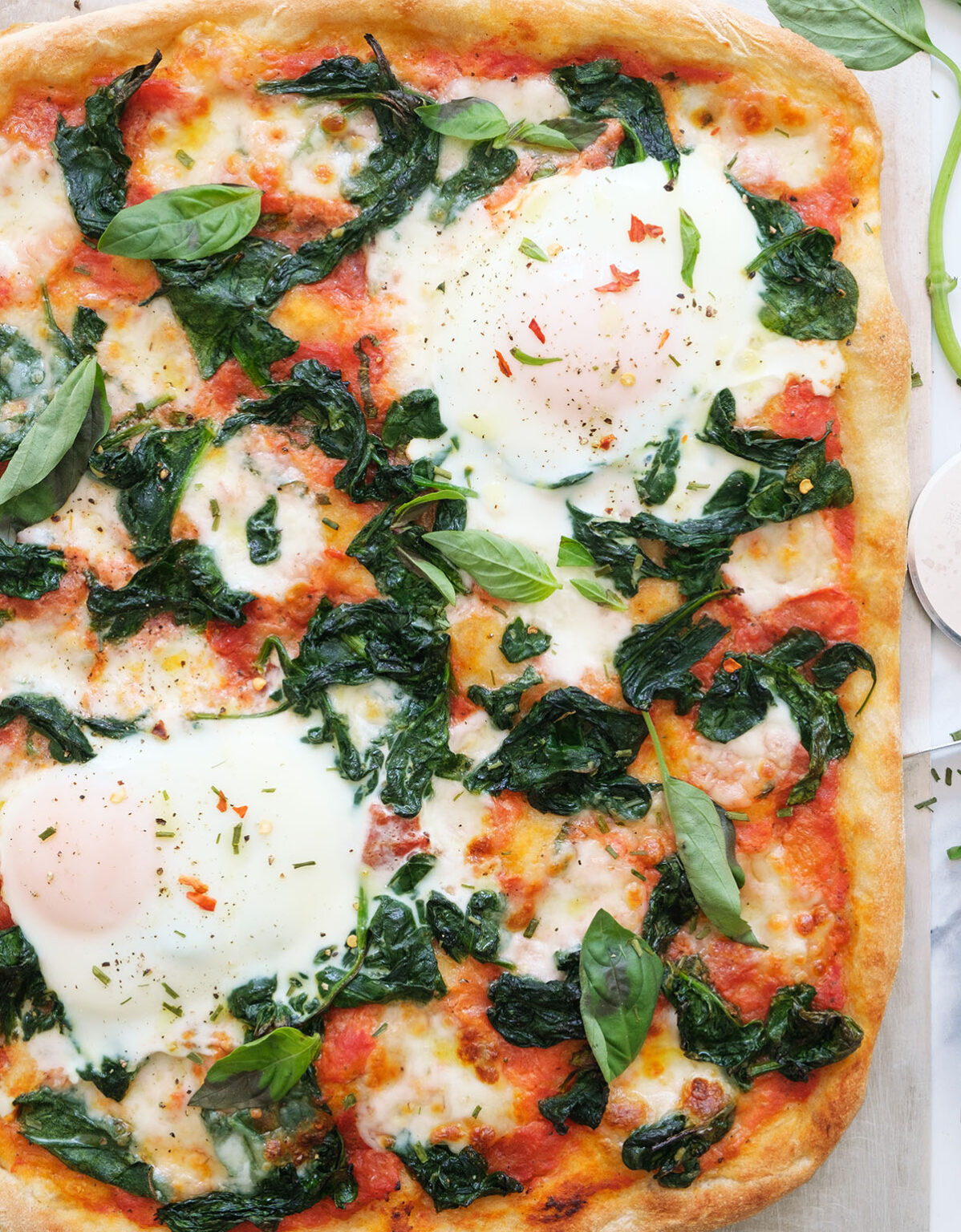 Egg Pizza (Florentina pizza) - The clever meal