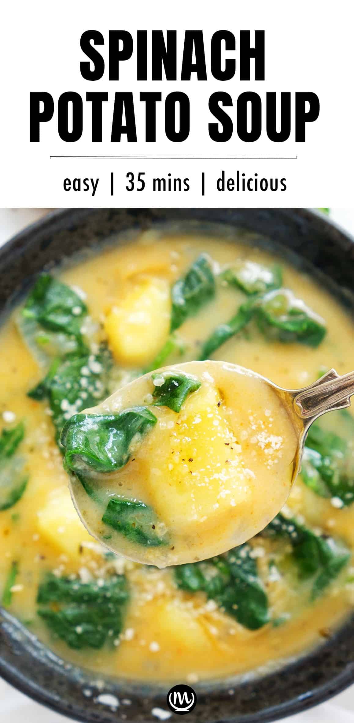 Spinach Potato Soup - The clever meal