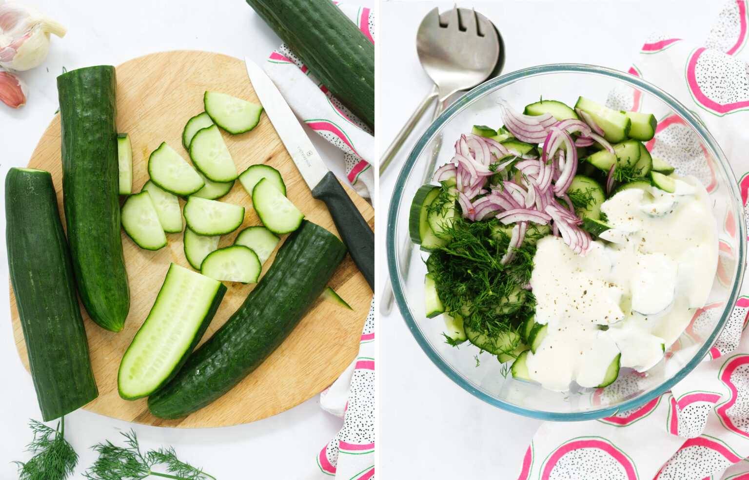 Cucumber Dill Salad - The clever meal