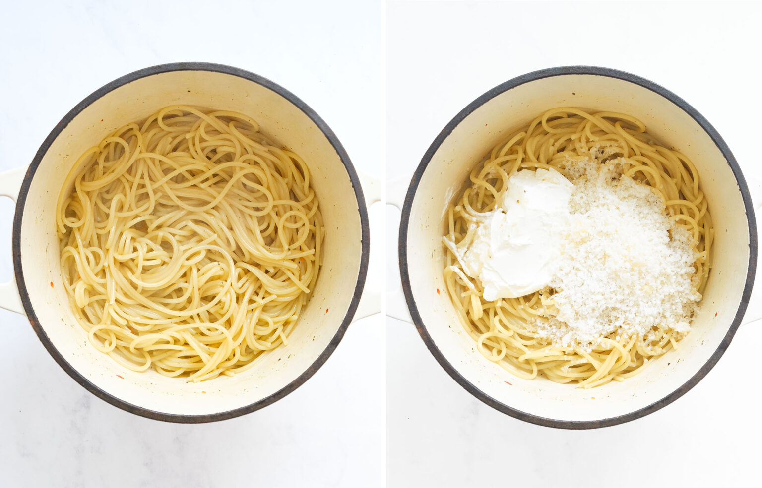 Creamy Spaghetti (1-pot recipe) - The clever meal