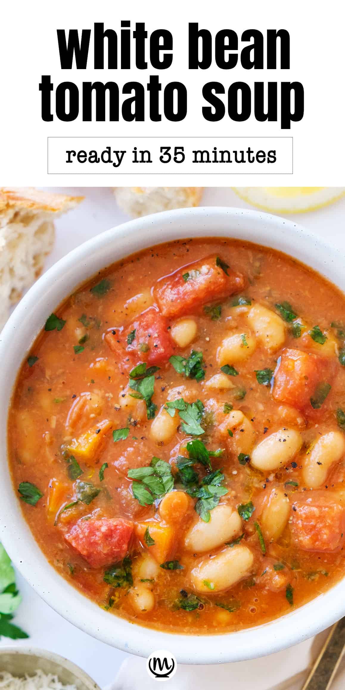 White Bean & Tomato Soup - The clever meal