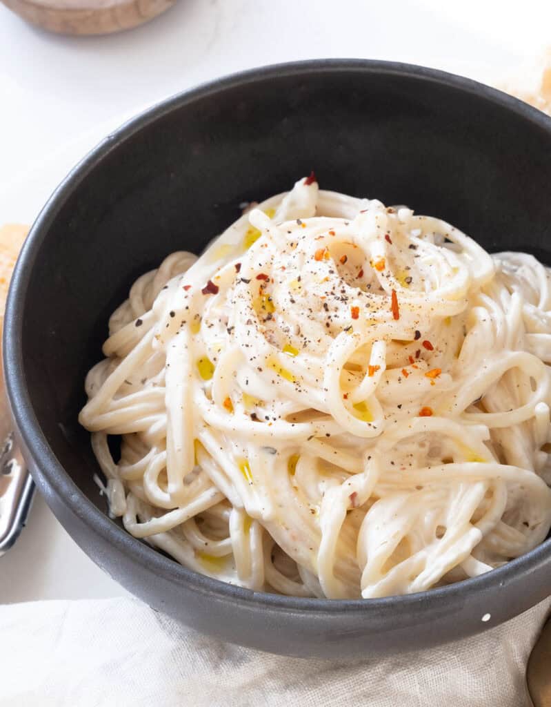 Creamy Spaghetti (1-pot recipe) - The clever meal