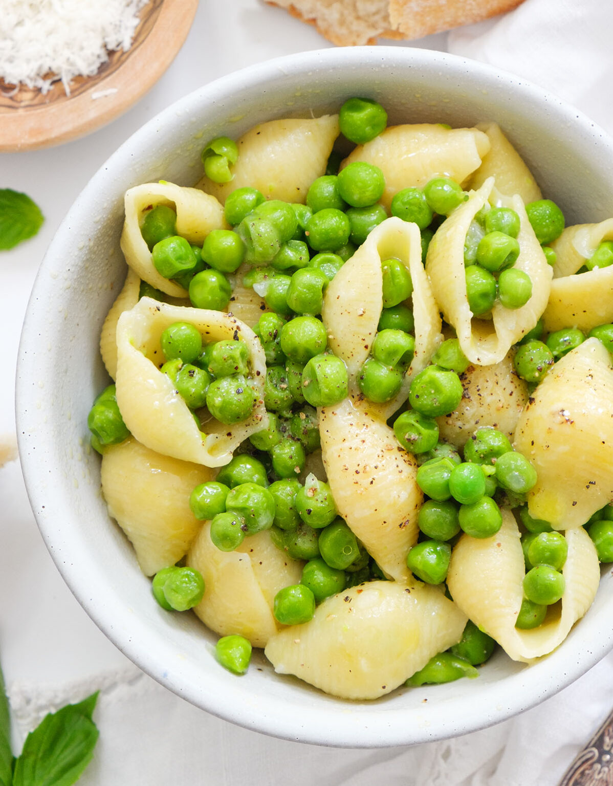 One-pot Pasta with peas - The clever meal