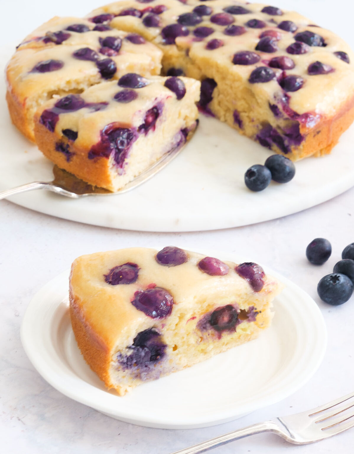 Blueberry Ricotta Cake - The clever meal